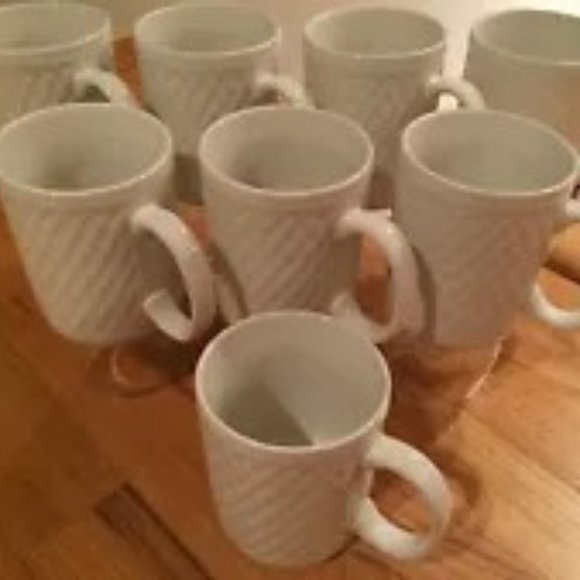 Oneida | Kitchen | 8 Cups Wicker By Oneida Coffee Cups | Poshmark